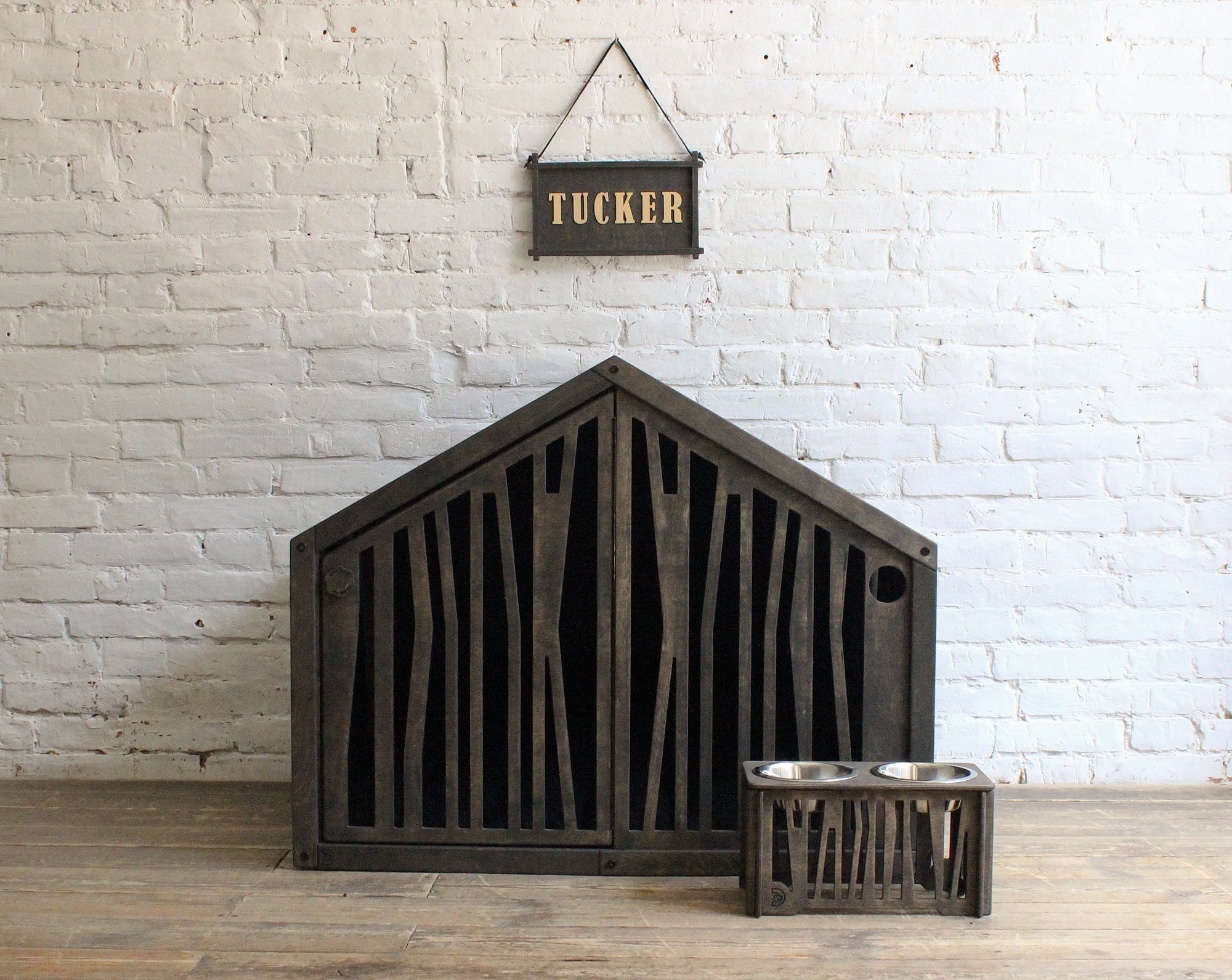 Dog Furniture Set Includes Modern Dog Housedog Name - Etsy