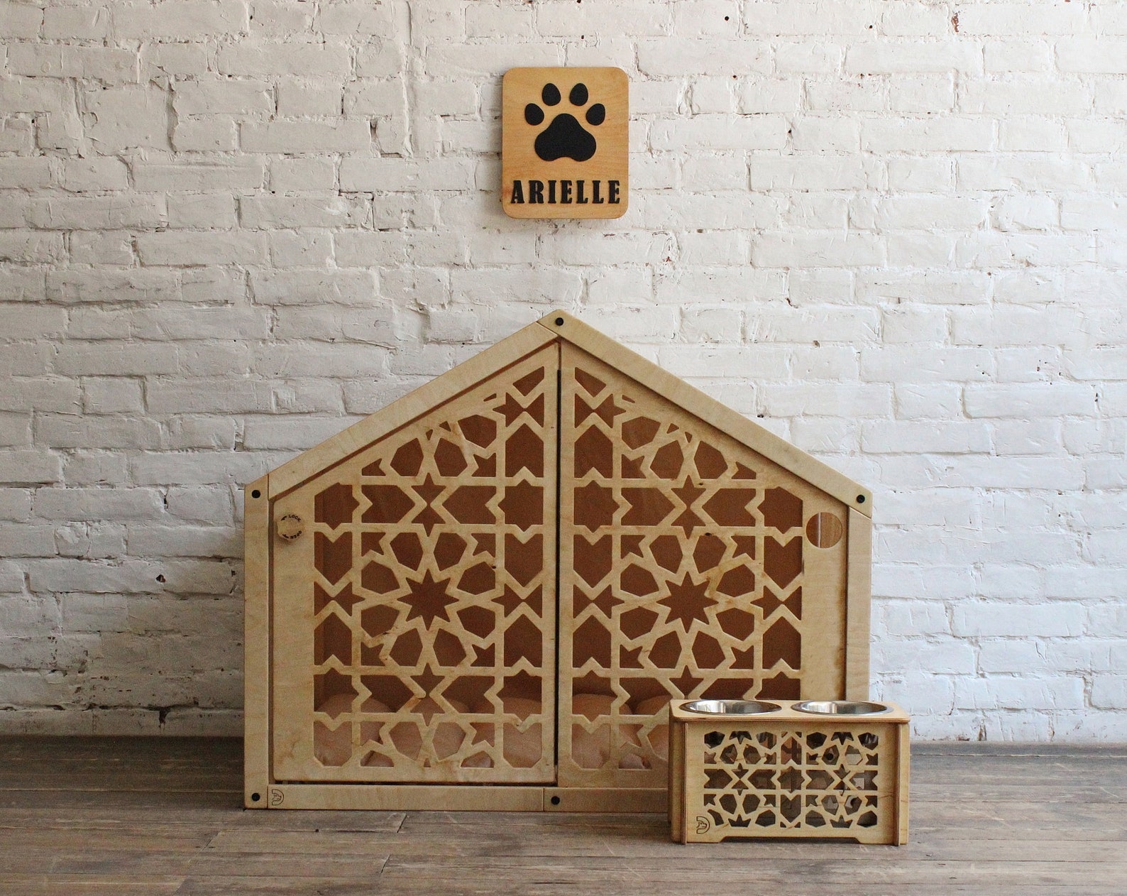 Dog Furniture Set Includes Dog House Personalized Dog Name - Etsy