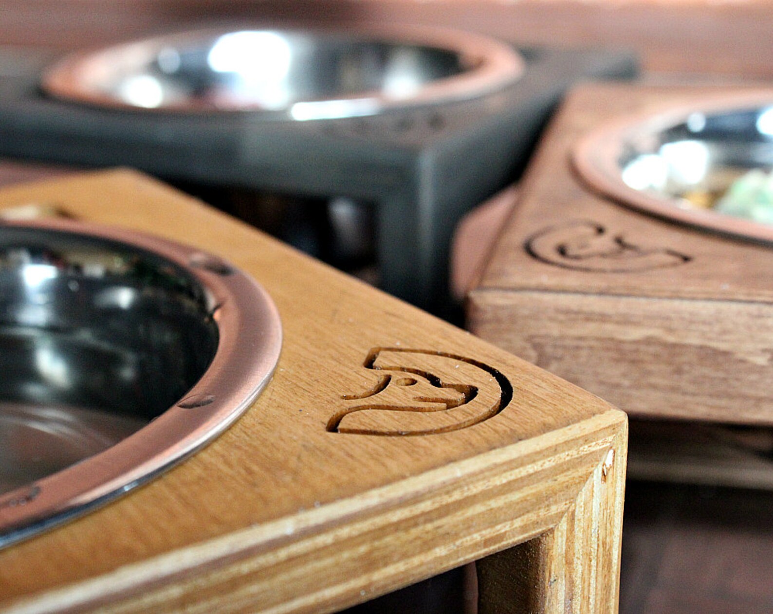 Small Dog Bowls 450 Ml Skeleton Single Stand.dog Bowl - Etsy