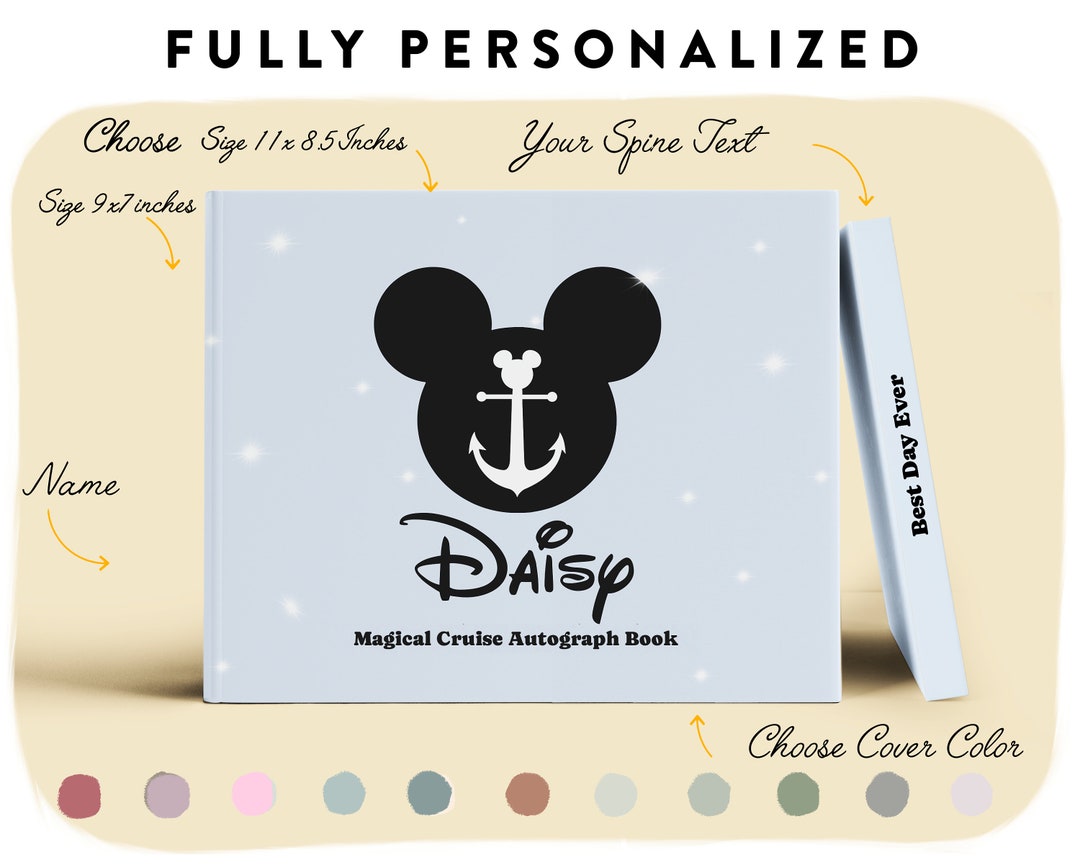 Personalized Disney Cruise Book, Disney Cruise Trip Memory Book, Cruise ...