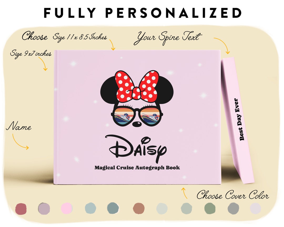 DCL Adventure Signature Diary - Personalized Disney Cruise Autograph ...