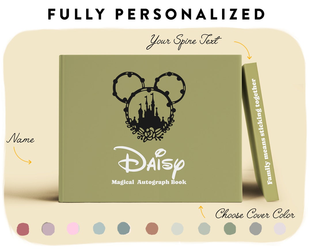 Custom Adventure Autograph Book: Personalized Theme Park Signature ...