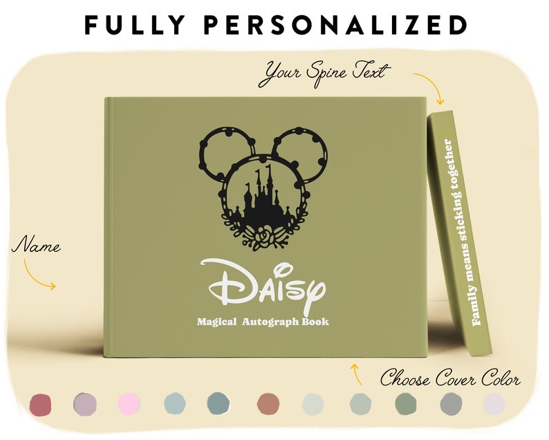 Custom Adventure Autograph Book: Personalized Theme Park Signature ...