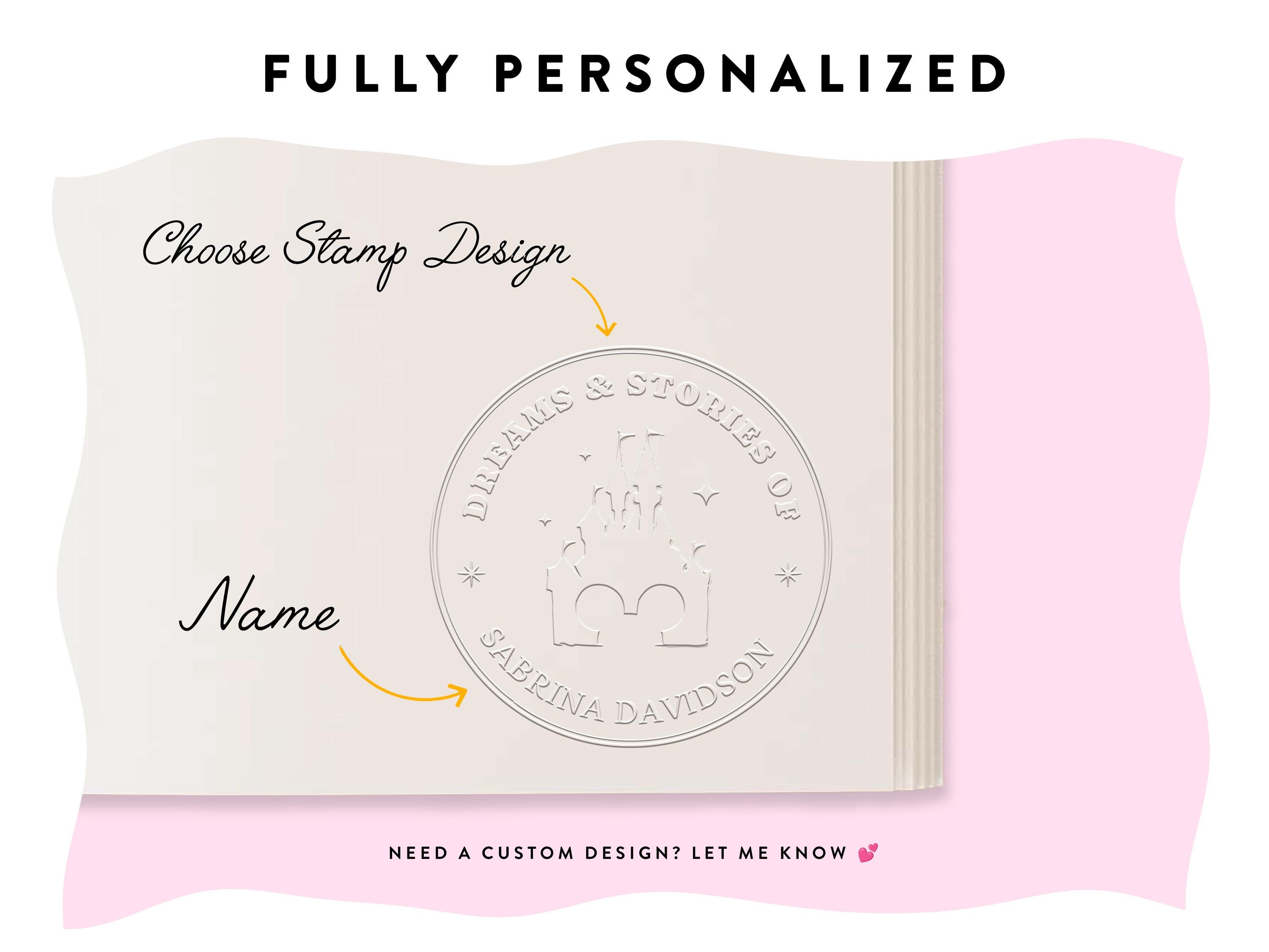 Personalized Travel Embosser: Custom Autograph Book Stamp - Etsy