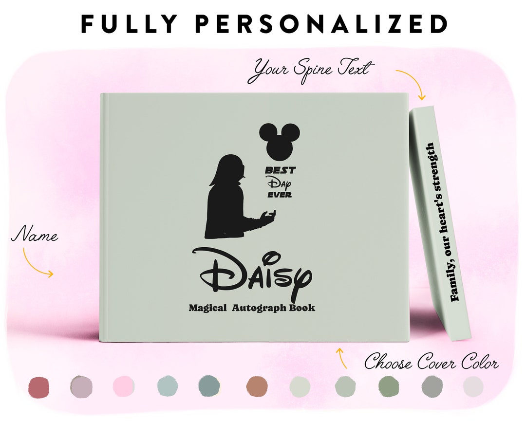 Personalized Disney Autograph Book, Park Adventure Keepsake - Etsy