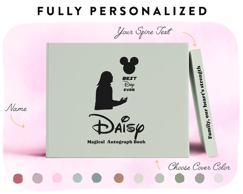 Personalized Disney Autograph Book, Park Adventure Keepsake - Etsy