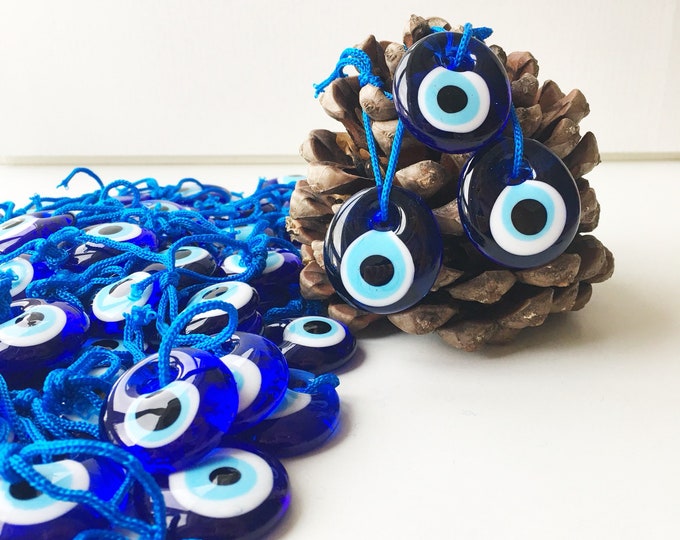 Evil Eye Bead 7cm Unique Evil Eye Bead Handpainted Evil - Etsy