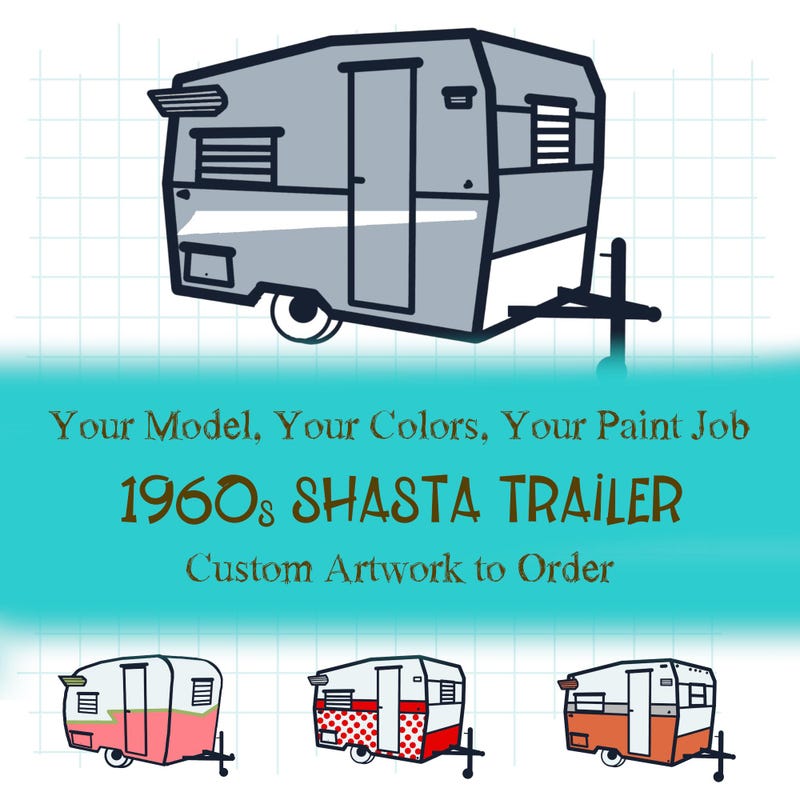 Shasta Trailer - Etsy