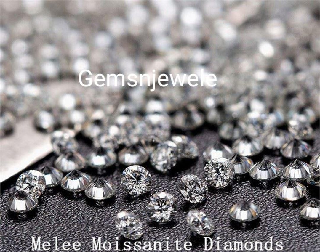 400 Piece High Quality Moissanite Round Clarity Grade VVS1 .80 MM TO 3 ...