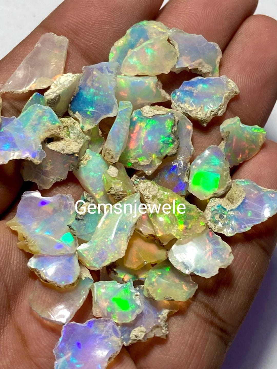 Ethiopian Welo Opal Rough Natural, Untreated, Fire Cut Grade Extremely ...