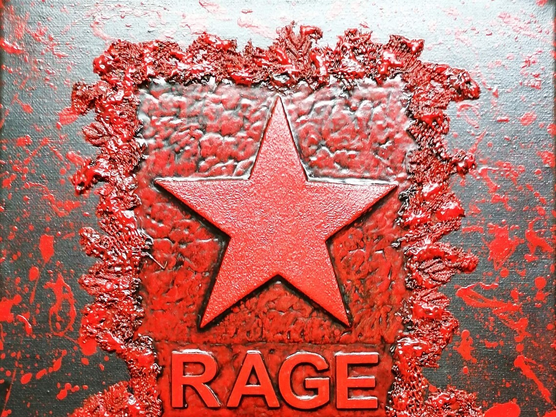 Rage Against the Machine an Original Absract Art Textured - Etsy
