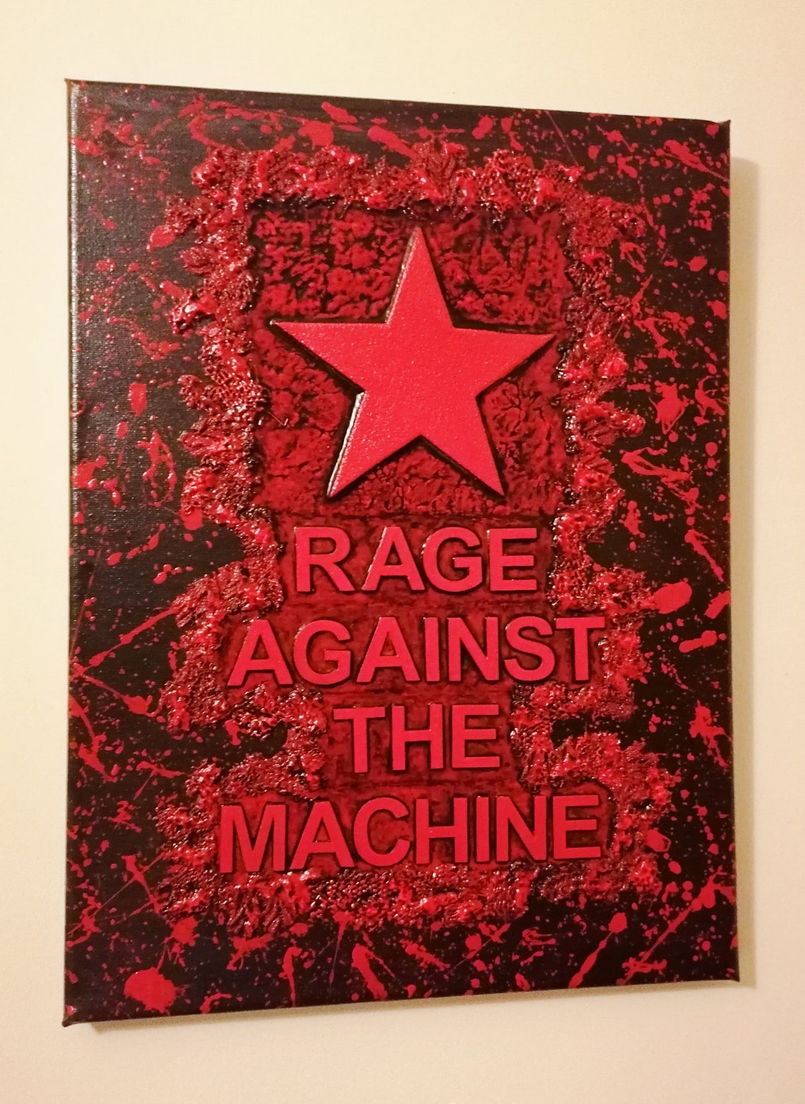 Rage Against the Machine an Original Absract Art Textured - Etsy
