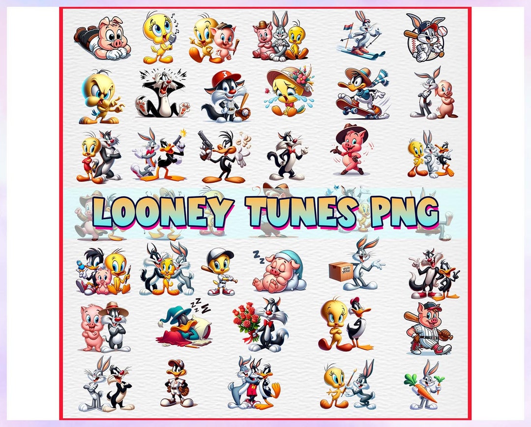 Looney Tunes PNG Bundle Looney Tunes Birthday PNG Looney Tunes Png Cut ...