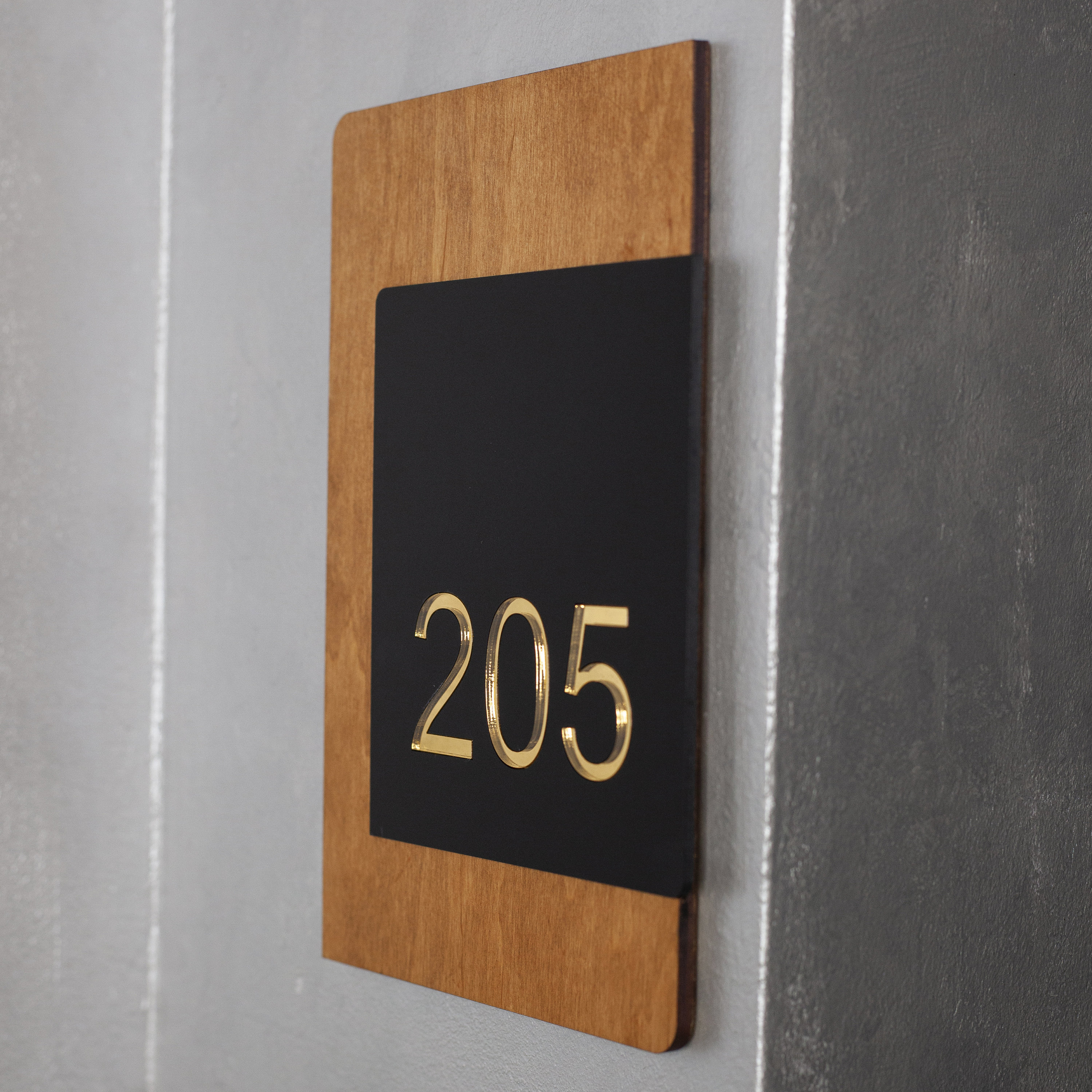 Sign for Hotel Signage Made of Wood & Acrylic, Room Number Sign ...