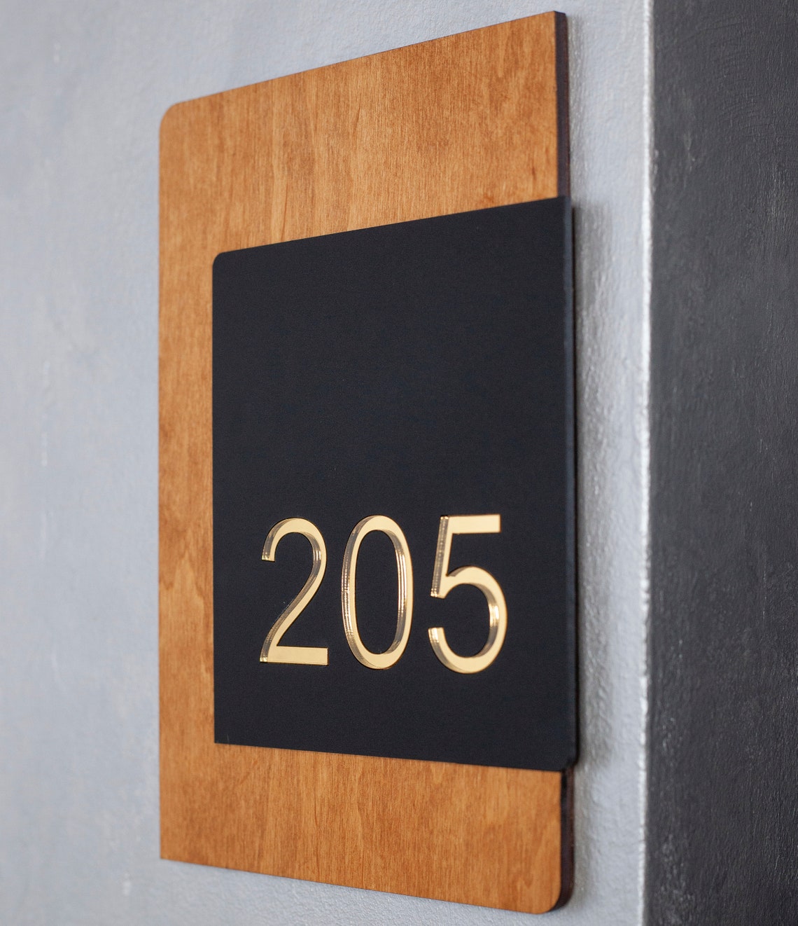 Sign for Hotel Signage Made of Wood & Acrylic, Room Number Sign ...