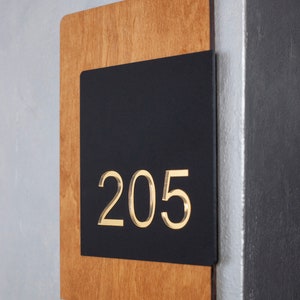 Sign for Hotel Signage Made of Wood & Acrylic, Room Number Sign ...