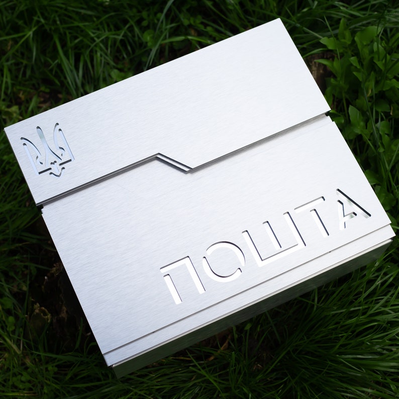 Custom Silver Wall-mounted Letterbox - Secure, Lockable, and ...
