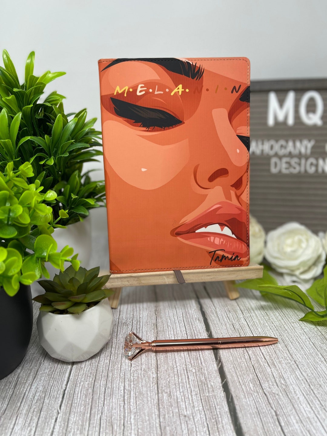 Personalized Journal, Melanin, Custom Journal, Custom Notebook, Self ...