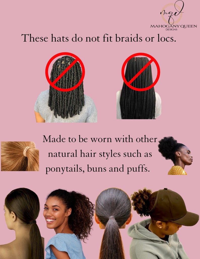 Custom Ponytail Caps, Satin Lined Caps, Satin Lined Ponytail Caps ...