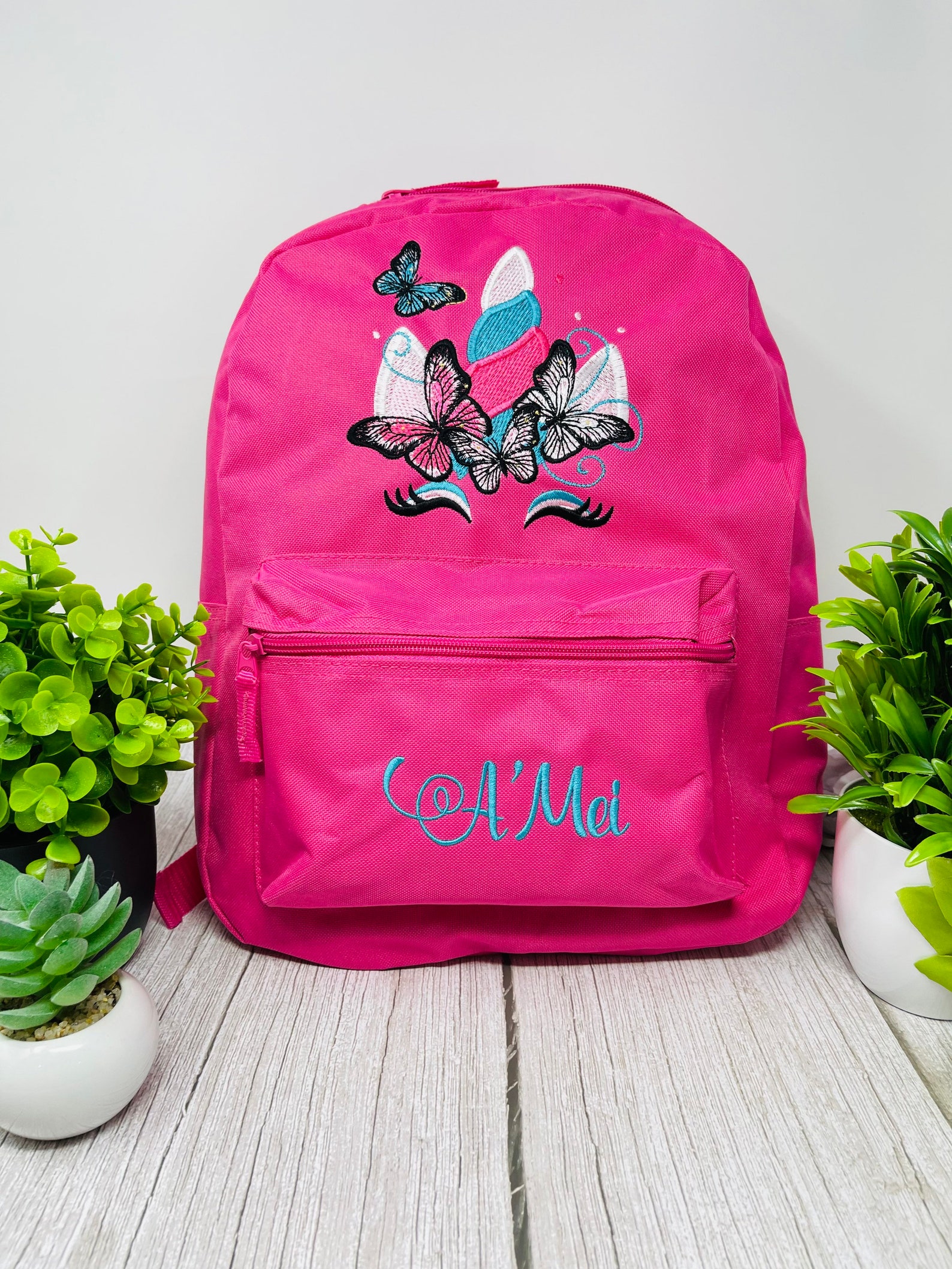 Personalized Girls Backpack Pink Unicorn Backpack Back to - Etsy