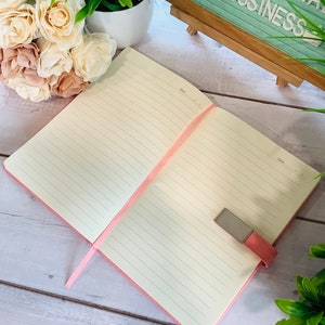 Elegant Personalized Journal, Pink and Green, Notebook, Custom Journal ...