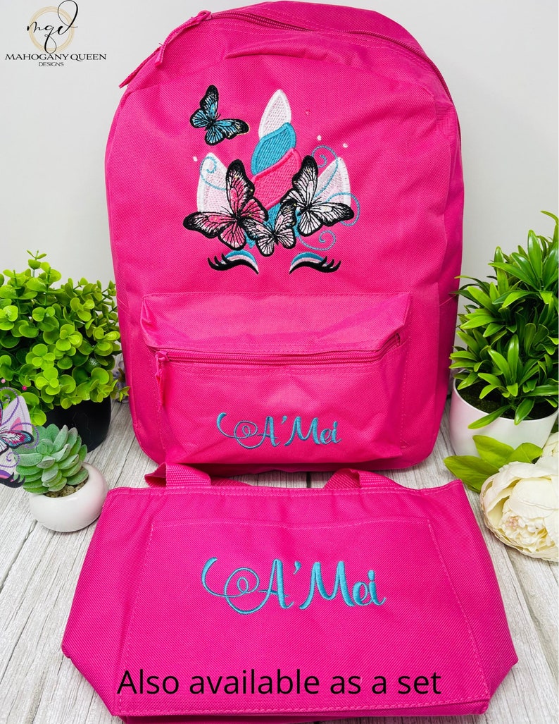 Personalized Girls Backpack Pink Unicorn Backpack Back to - Etsy