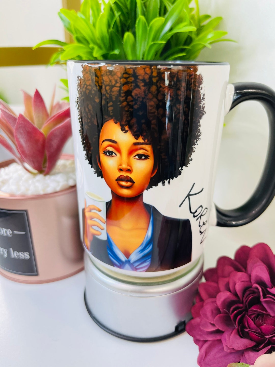 Boss Lady Mug, Boss's Day, Custom Mug, Black Woman Mug, Black Woman ...