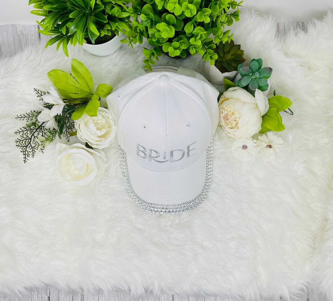 Rhinestone Bride Ball Cap, Honeymoon, Bride, Wedding, Engagement ...
