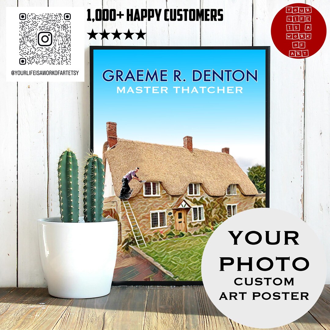 Your Photos as Custom Vintage House Portrait Travel Posters - Etsy