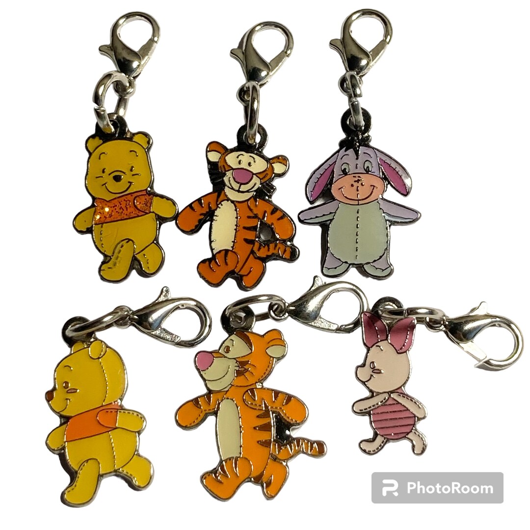 Vintage Disney Tigger Piglet Eeyore Winnie the Pooh Charm Lot of 6 ...