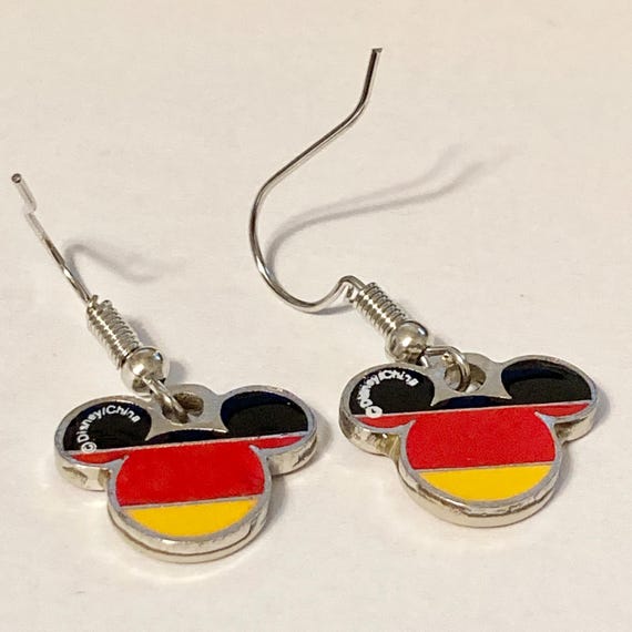 Vintage Disney German Flag Mickey Mouse Ears Charm Ea… - Gem