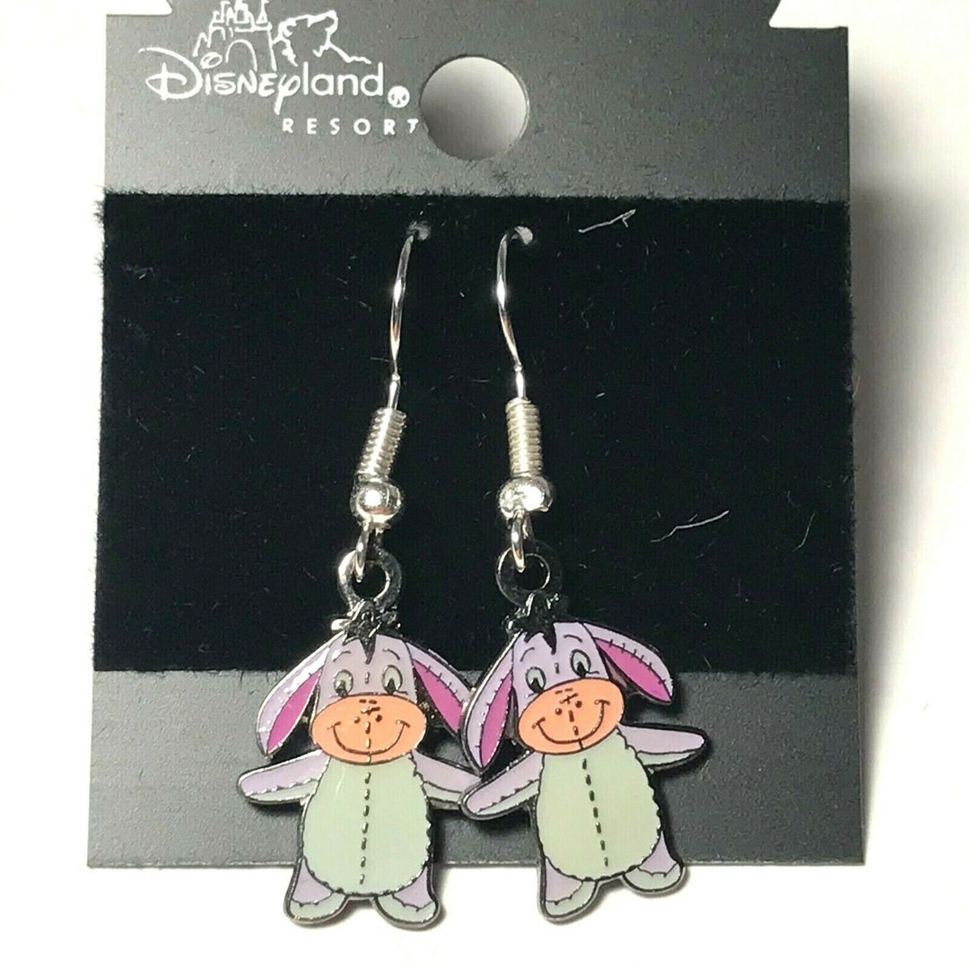 Vintage Disney Eeyore Charm Earrings Winnie the Pooh Disneyana Jewelry ...