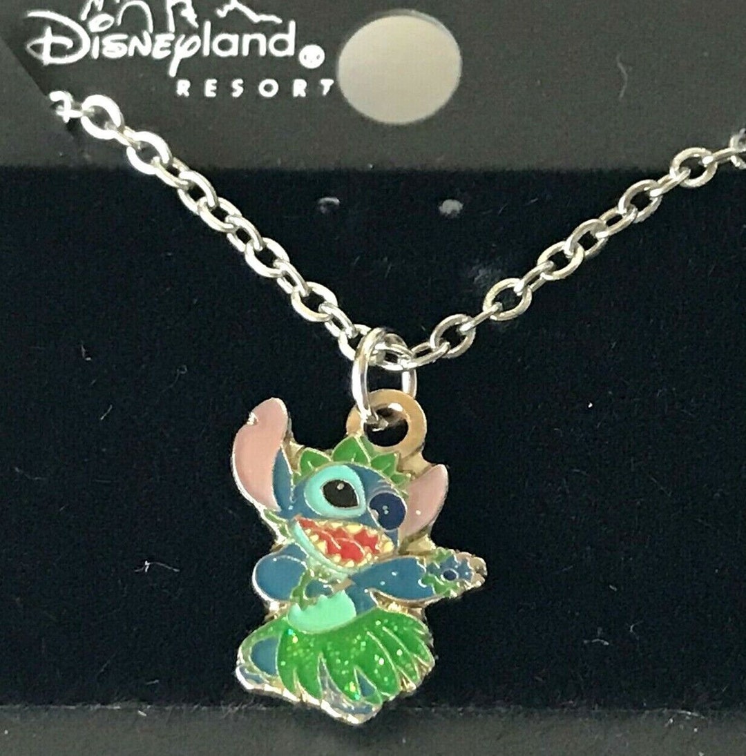 Vintage Disney Lilo & Stitch Necklace Charm Aulani Hawaii Ohana ...
