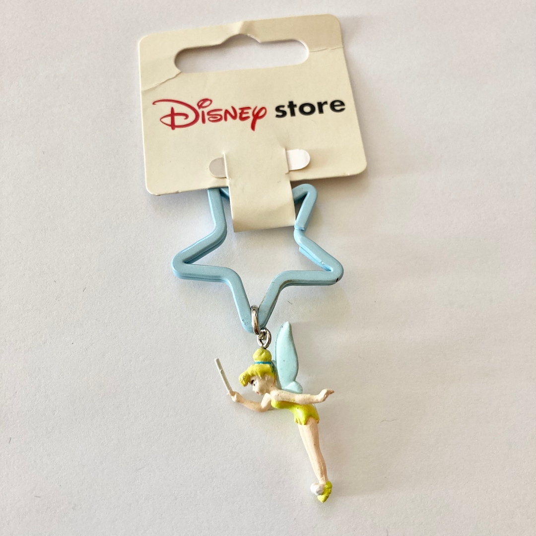 Vintage Disney Store Tinker Bell Tinkerbell Keychain Keyring 3D Resin ...