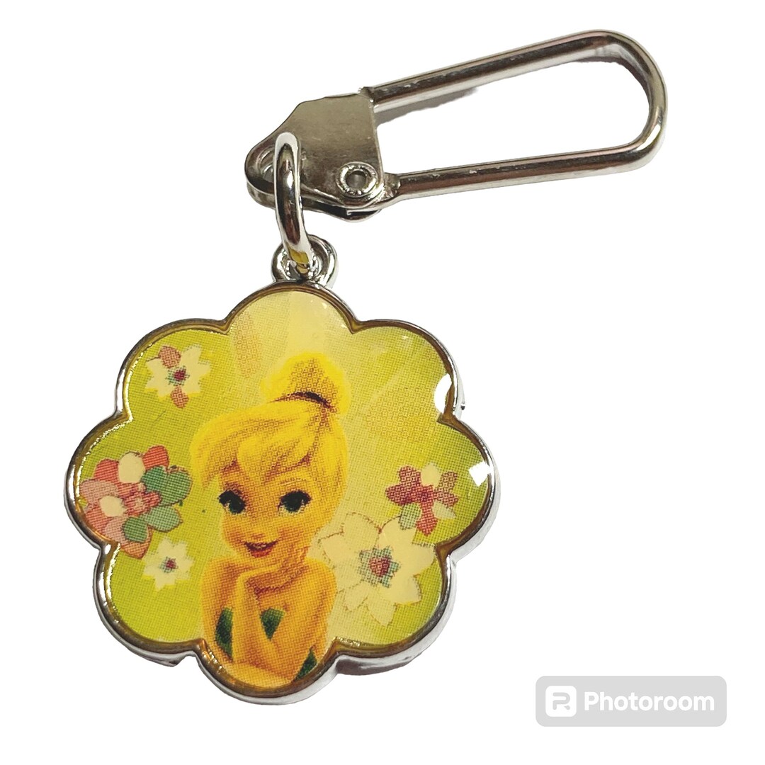 Vintage Disney Tinker Bell Fairy Tinkerbell Tink Zipper Pull Bag Purse Charm Stamped - Etsy