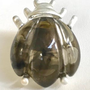 Vintage Silver Beetle Hat Tie Tac Tack Lapel Pin Ladybug Bug Insect ...