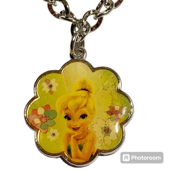 Vintage Disney Tinker Bell Tinkerbell Tink Charm Brac… - Gem