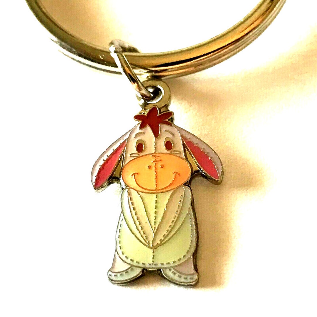 Vintage Disney Eeyore Winnie the Pooh Keychain Keyring Signed Charms ...