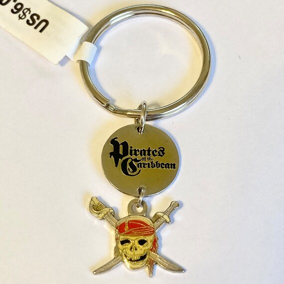 Vintage Disney Pirates of the Caribbean Keychain Keyr… - Gem
