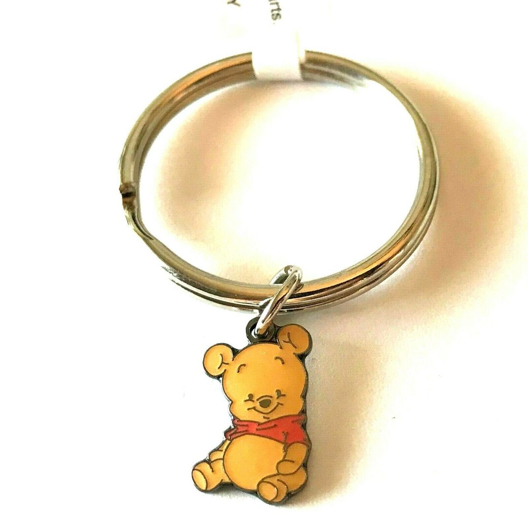 Vintage Disney Winnie the Pooh Bear Keychain Keyring Vintage - Etsy