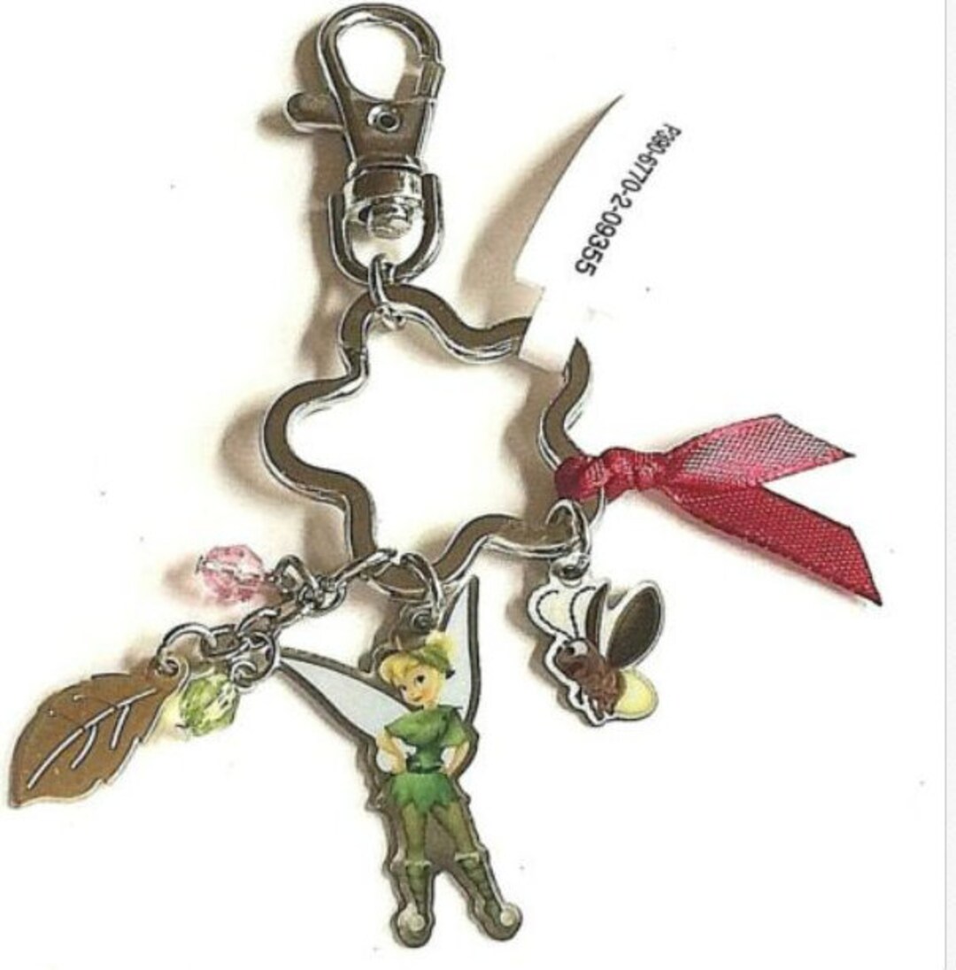Disney Peter Pan Tinker Bell Keychain Handbag Tag Purse Keyring Tink ...
