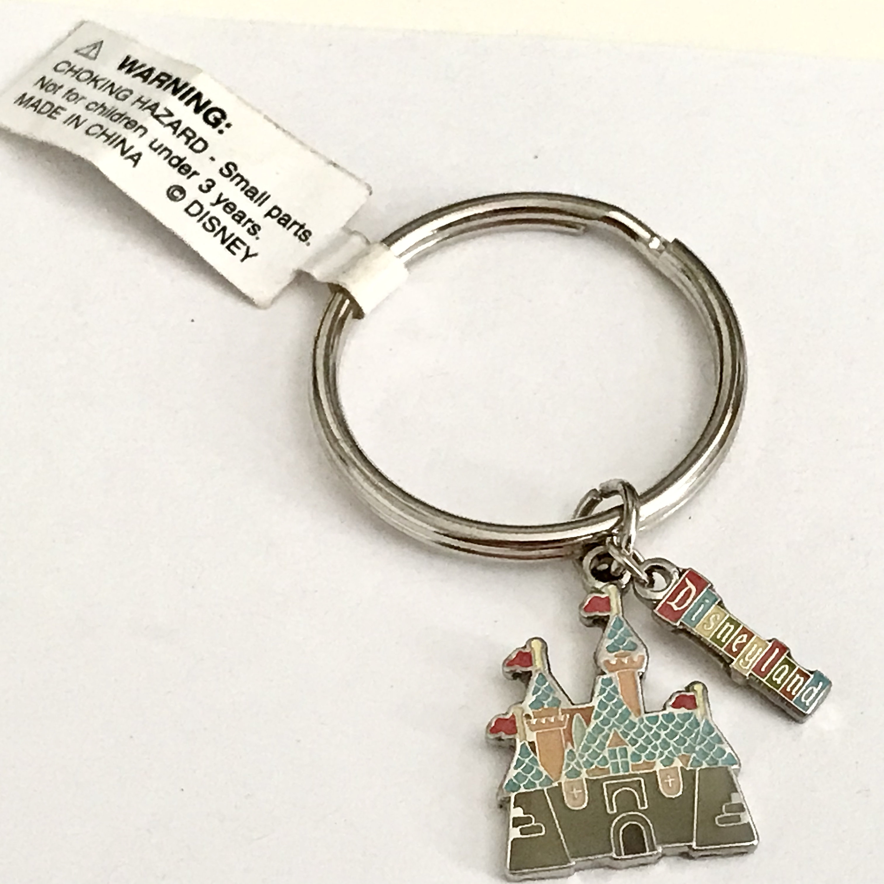 Vintage Disney Disneyland Castle Keychain Keyring Disneyana | Etsy