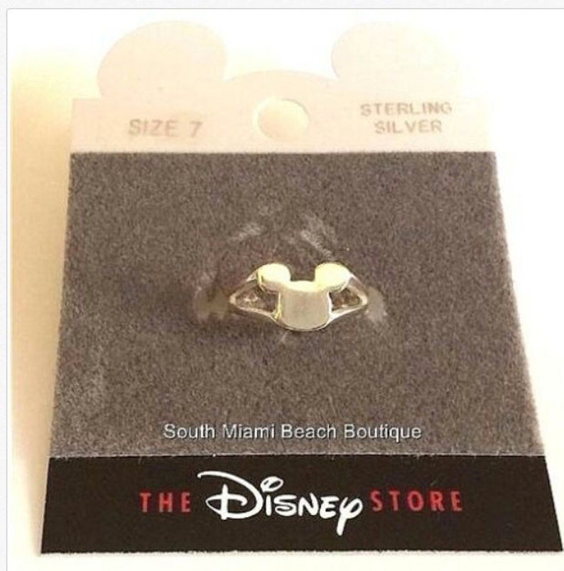Vintage Mickey Mouse Ears Icon Disney 925 Sterling Silver Ring - Etsy