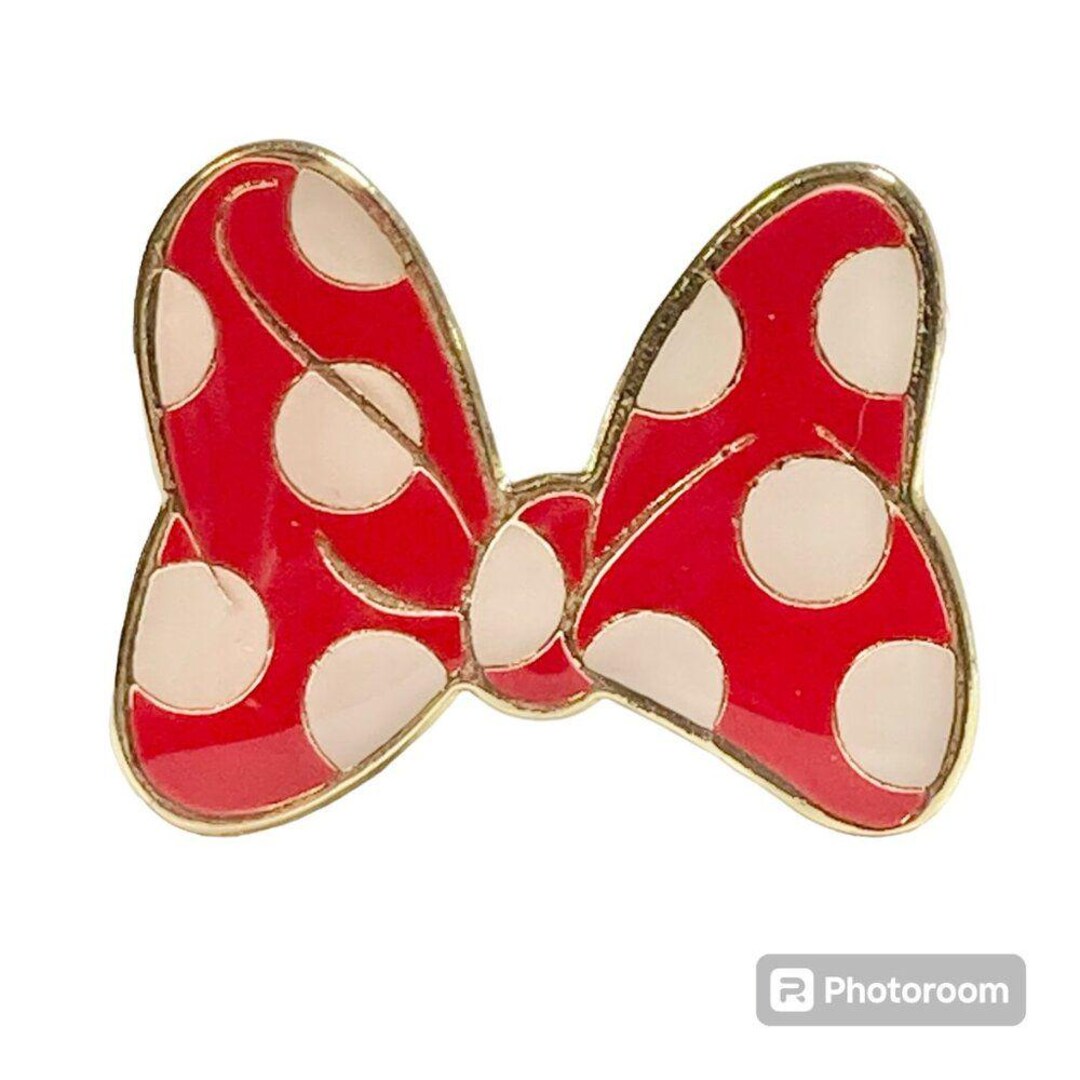 Vintage Disney Minnie Mouse Bow Ring Size 7 8 Red Dots Signed ...