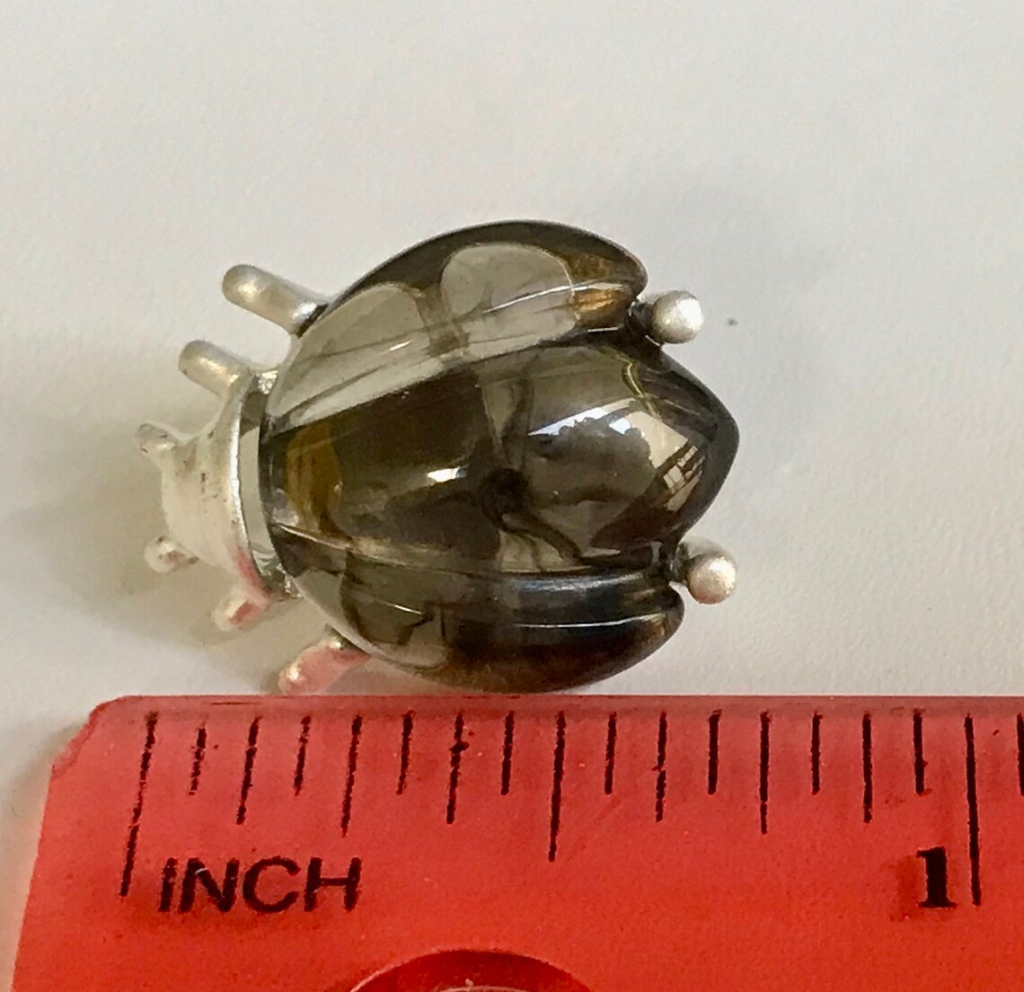 Vintage Silver Beetle Hat Tie Tac Tack Lapel Pin Ladybug Bug Insect ...