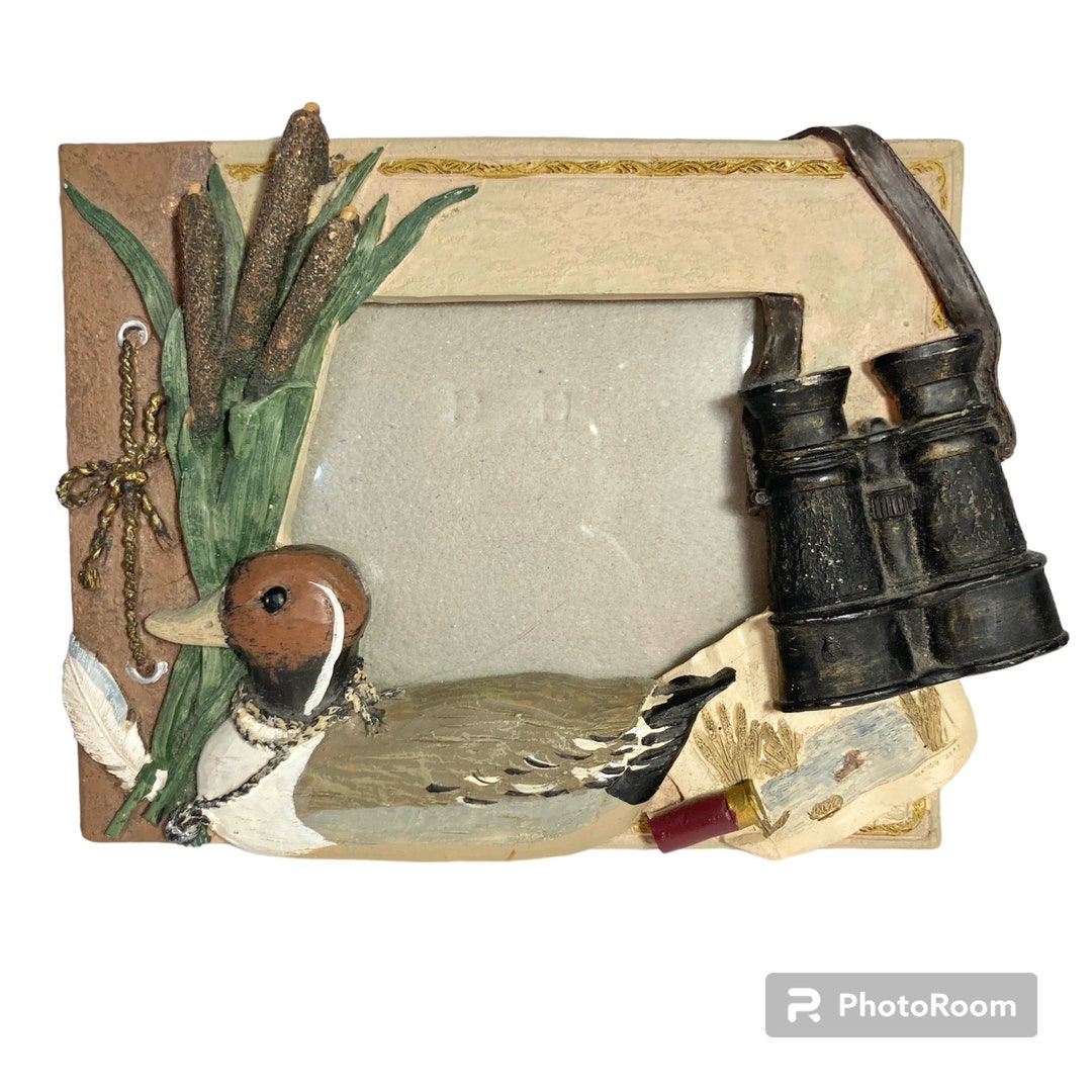 Vintage Mallard Duck Hunting Photo Frame Cottage Cabin Core Figi ...