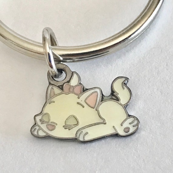 Vintage Disney Aristocats Marie Cat Keychain Keyring … - Gem
