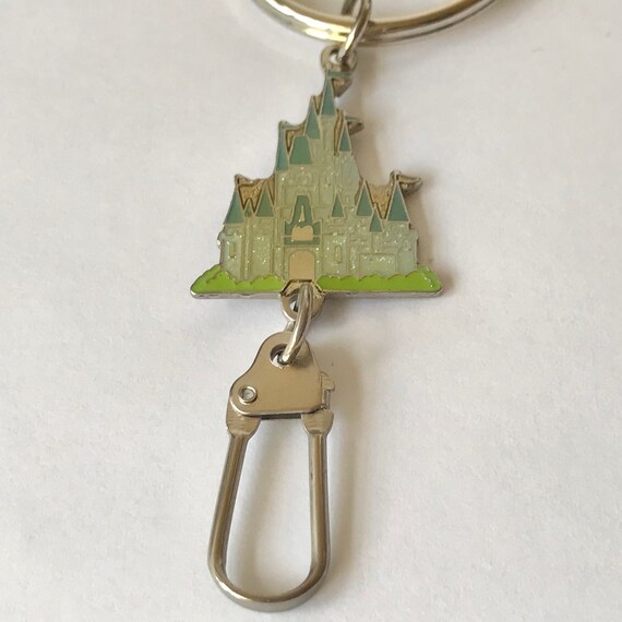 Vintage Disney World Cinderella Castle Zipper Pull Keychain - Etsy