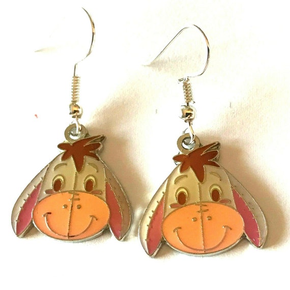 Vintage Disney Eeyore Charm Earrings Disneyana Disney… - Gem