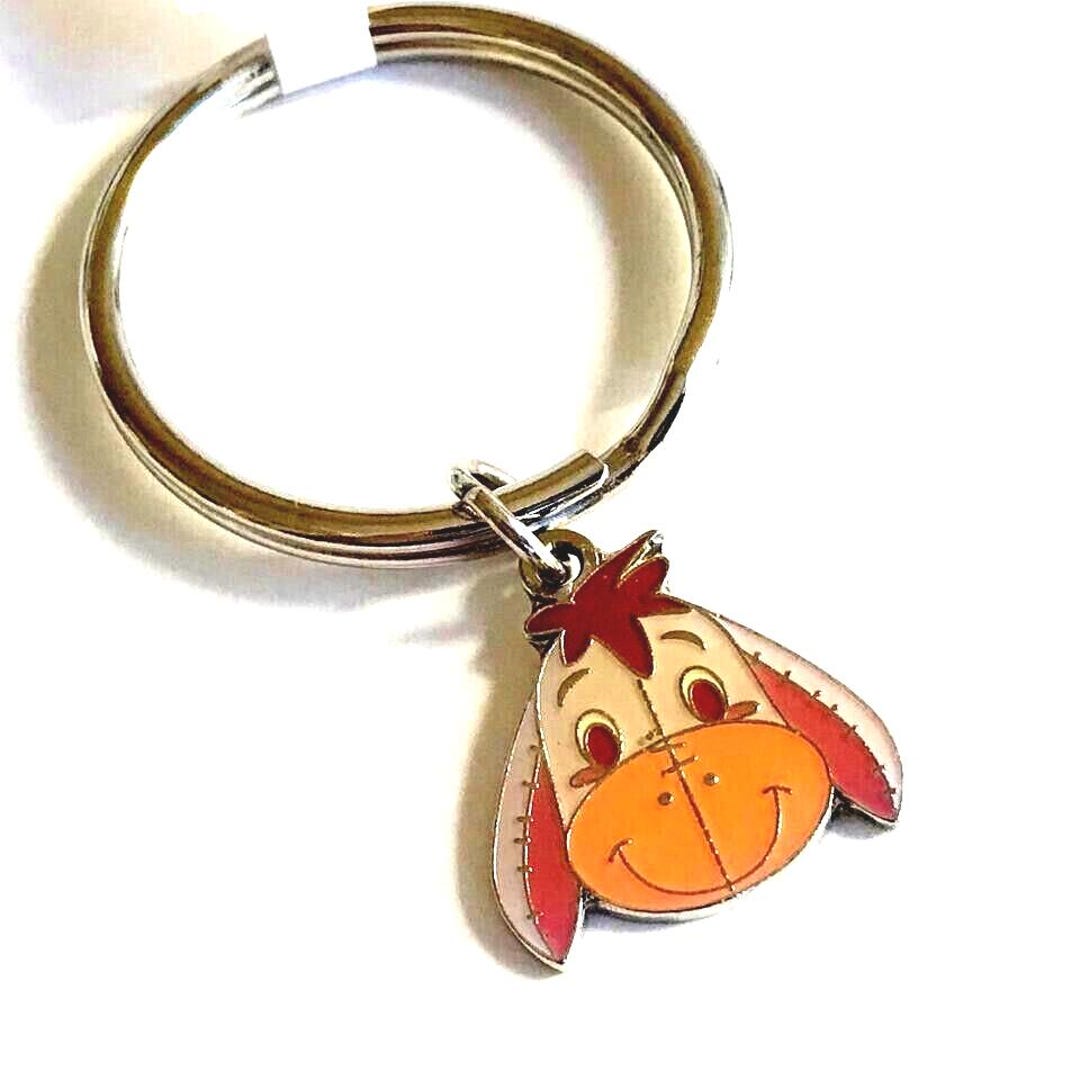 Vintage Disney Eeyore Keychain Keyring Winnie the Pooh Donkey Signed ...